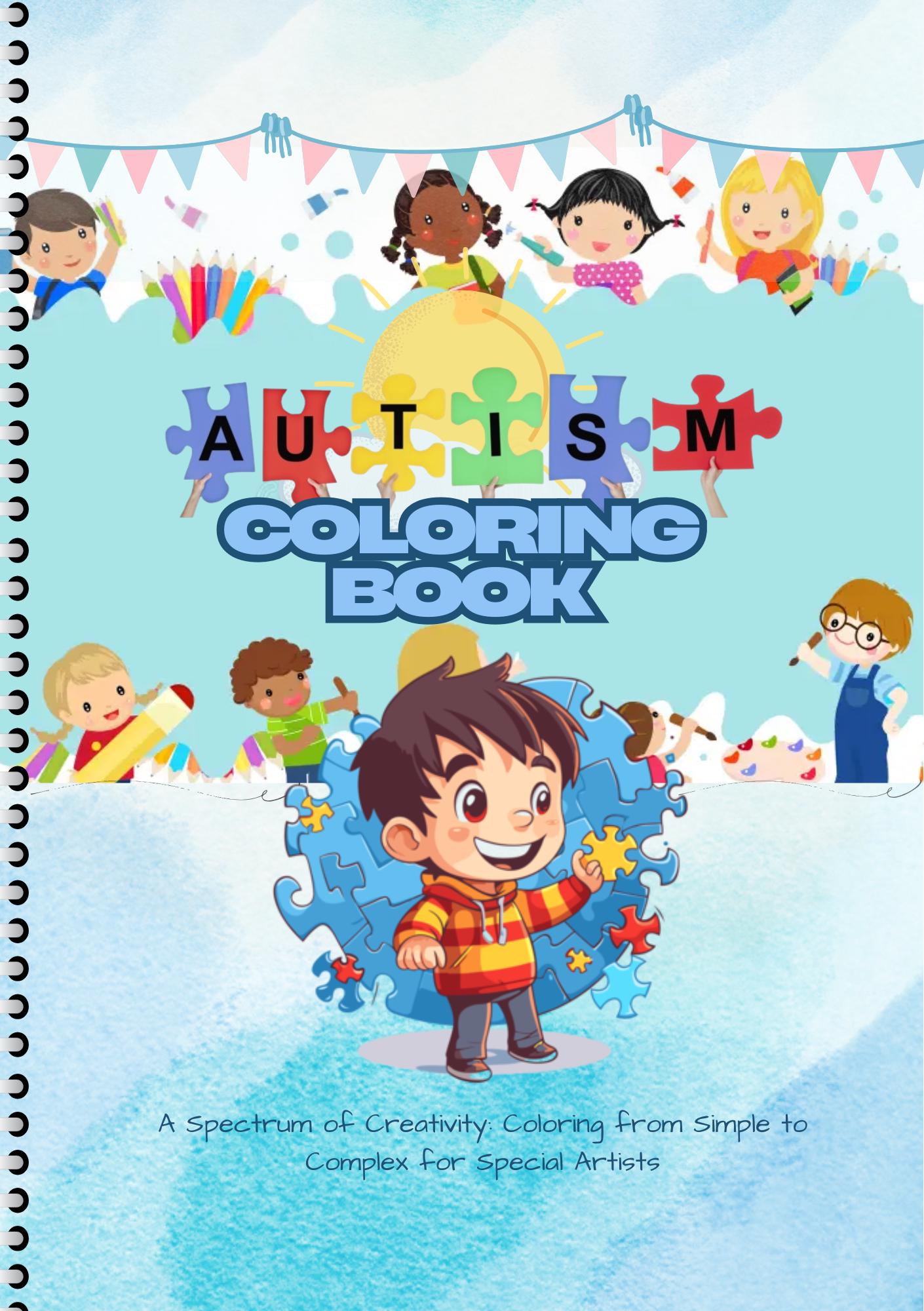 Autism Coloring Book - Etsy
