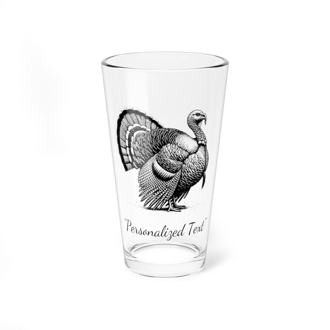 Custom Wild Turkey 16oz Glass Personalized Hunting & Outdoor Gift - Etsy