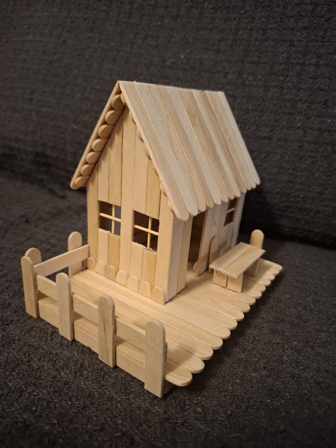 Handmade Popsicle Stick House – DIY Craft – Miniature Home for Unique ...
