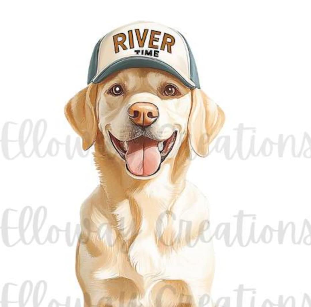 Yellow Labrador Clipart / High Quality PNG / Watercolor Dog ...