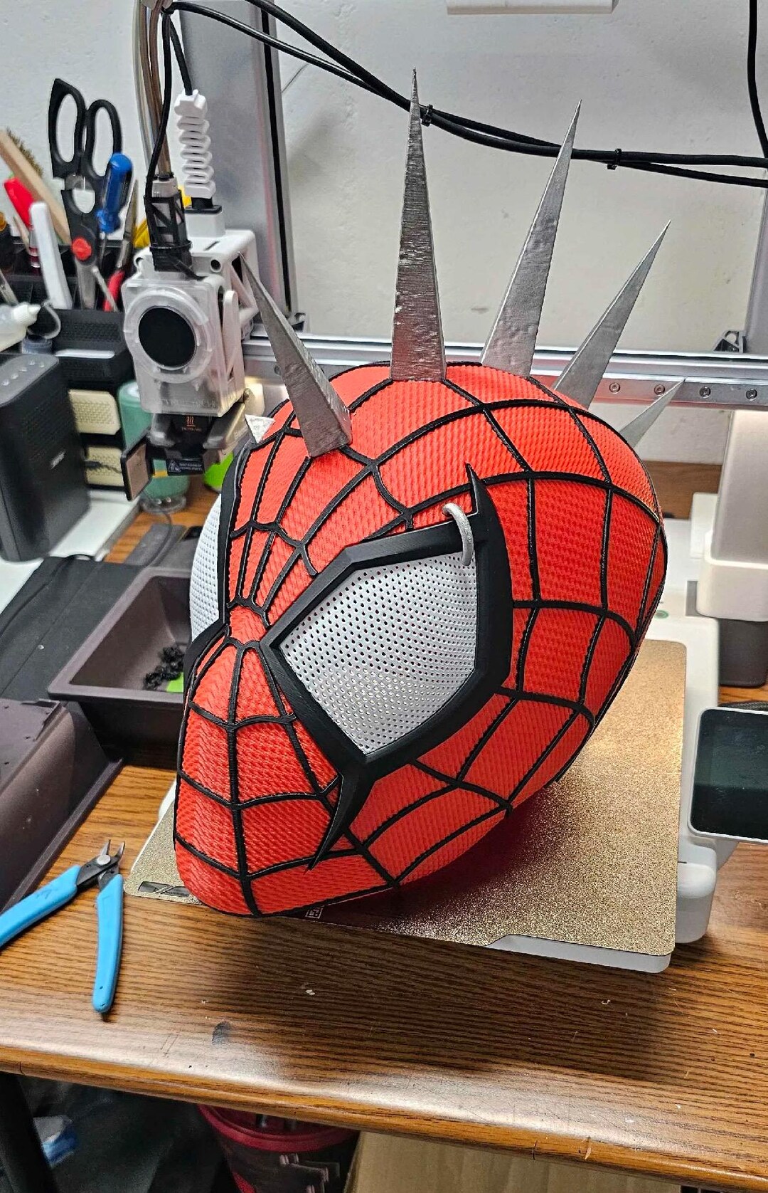 Spider-punk Mask STL: Hobie Brown Cosplay, 3D Print (digital Download ...