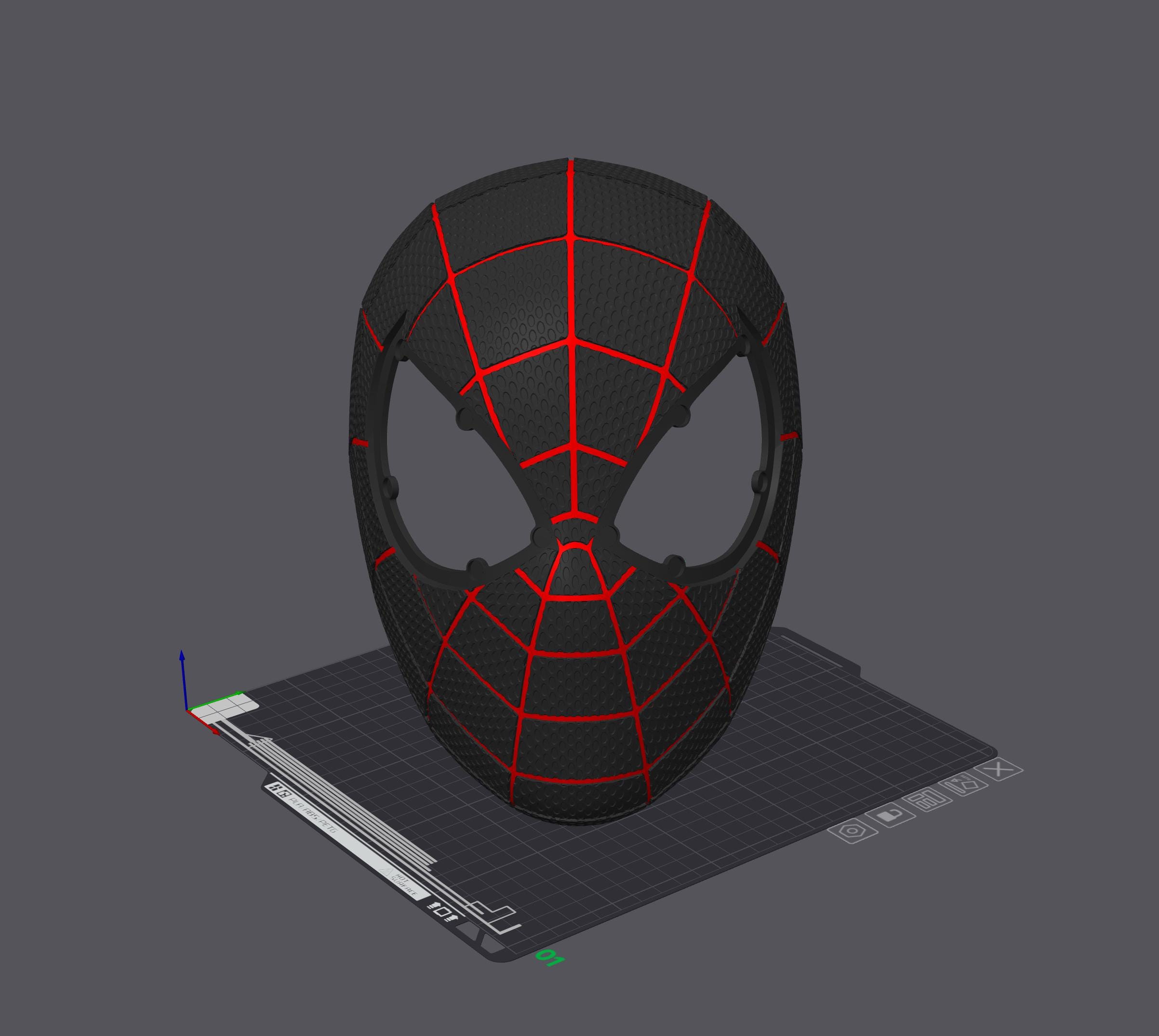 3D Printable Spiderman Mask STL File: Cosplay Prop (digital Download ...
