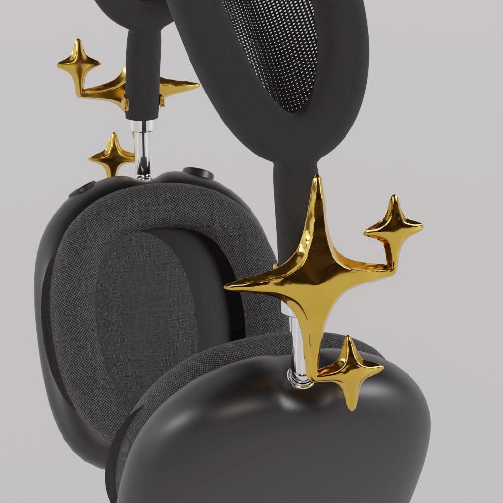 Cute AirPod Max Star Set 2 Piece High End Accesory Star Clip ...