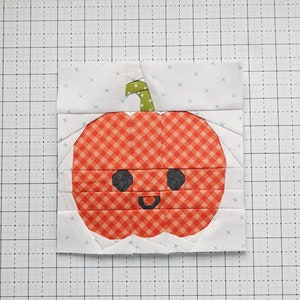 Cute Pumpkin Foundation Paper Piecing FPP Block Pattern || PDF Digital ...