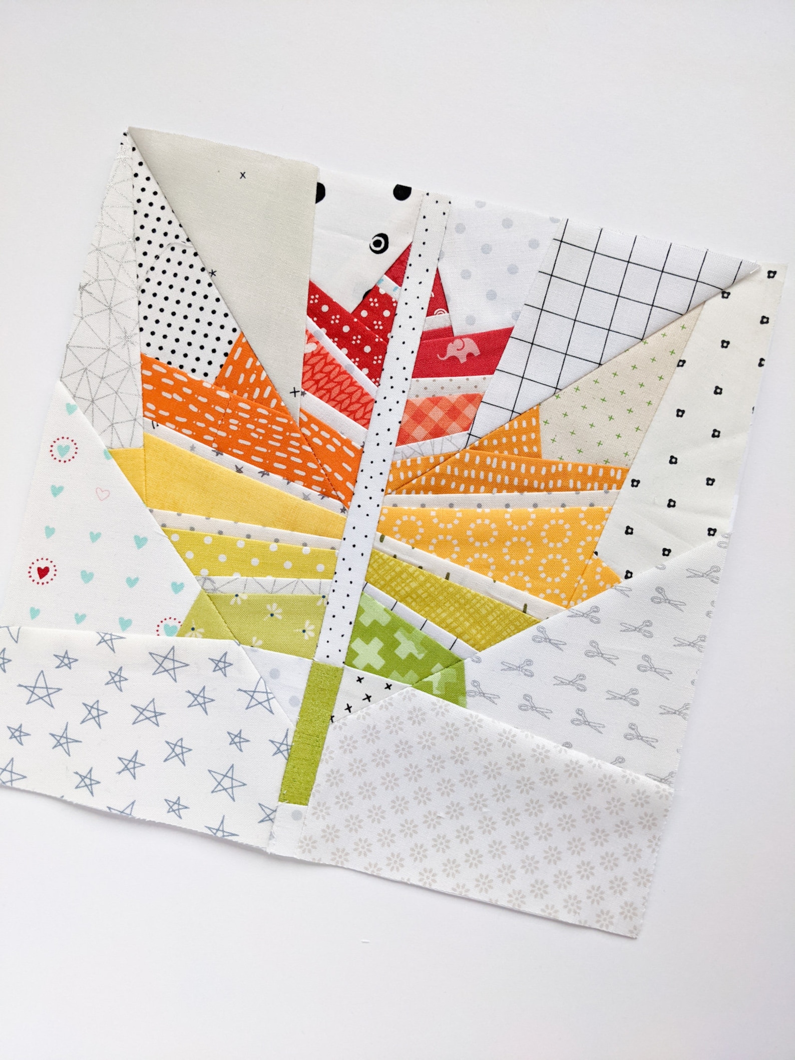 Maple Leaf Foundation Paper Piecing Quilt Block Pattern || Fall FPP ...