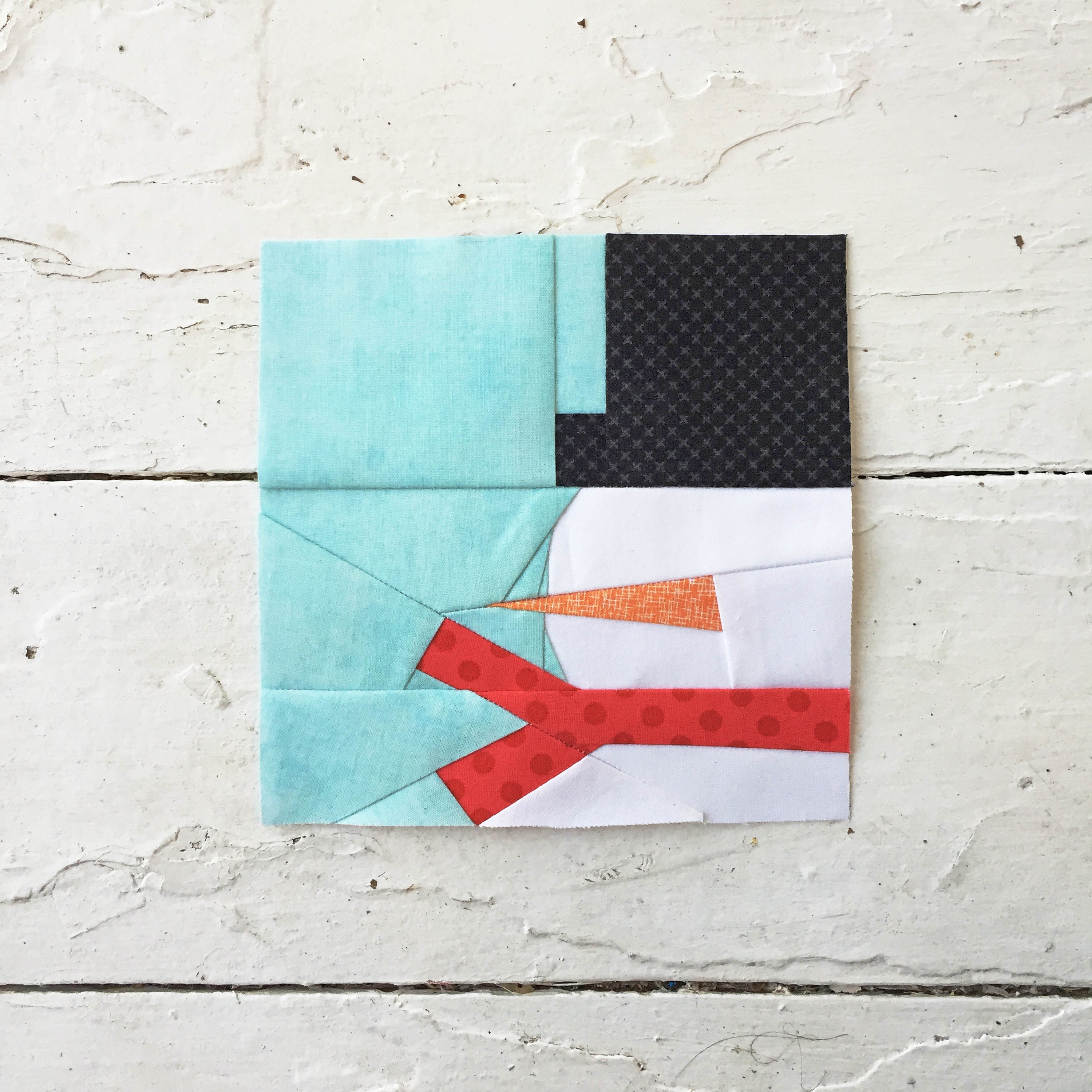 Snowman Foundation Paper Pieced Quilt Block Pattern || Christmas/winter ...