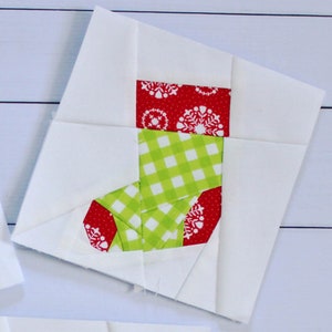 Stocking Foundation Paper Pieced Digital Pattern With Mix and Match ...