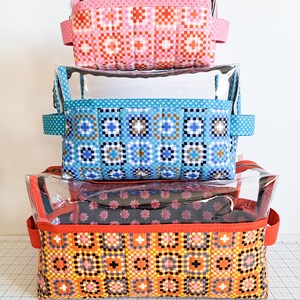 PDF Essen Pouch Pattern || Quilted Boxy Pouch Pattern With Vinyl Window ...