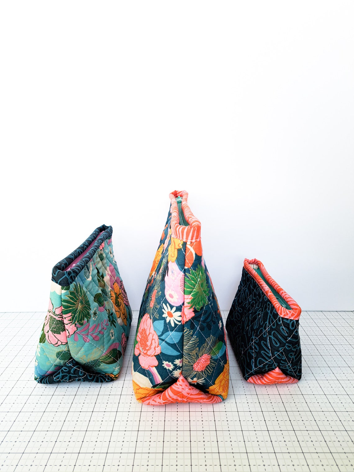 PDF Bristol Pouch || Quilted Zipper Pouch Pattern in Three Sizes || PDF ...