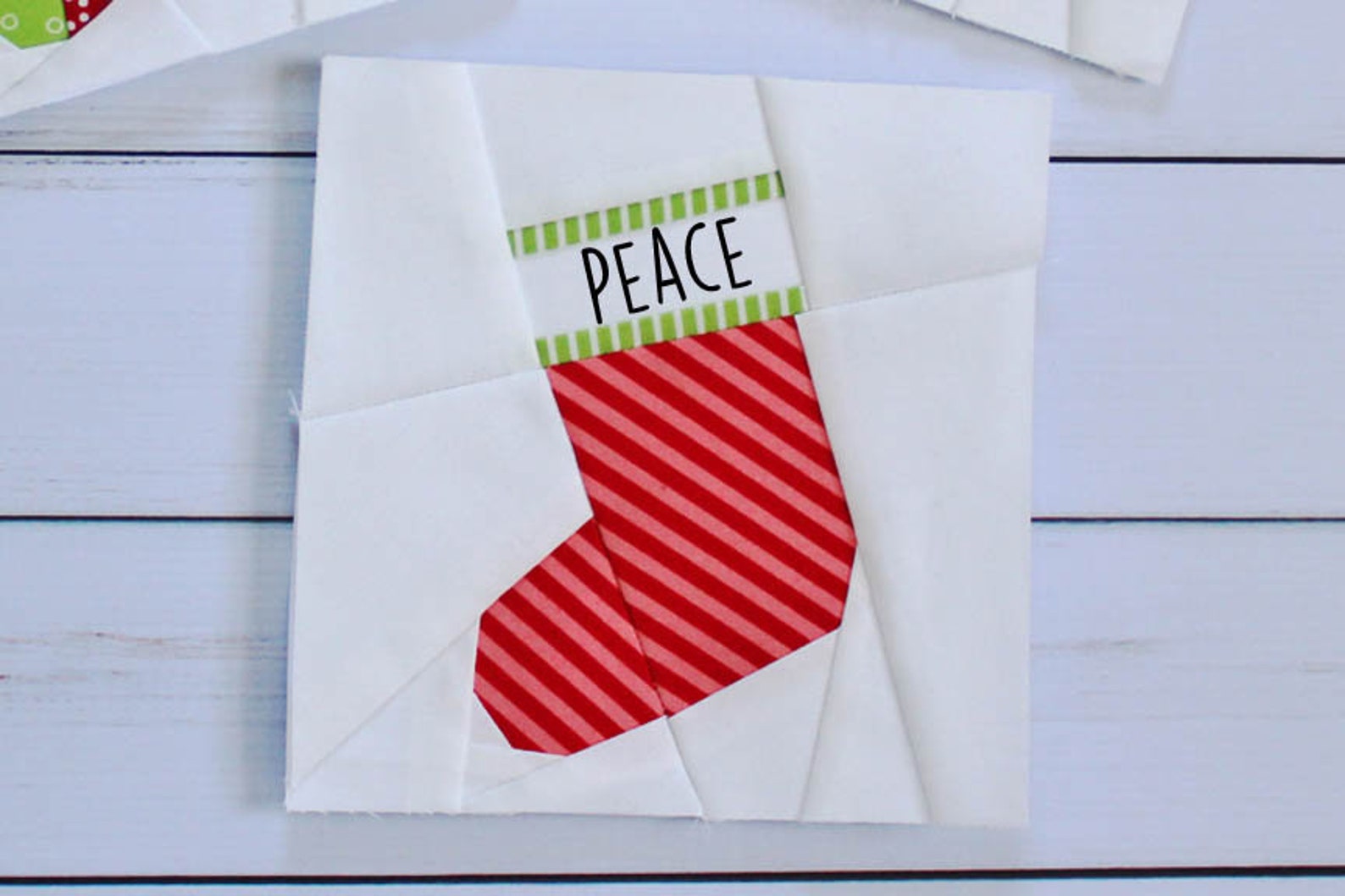 Stocking Foundation Paper Pieced Digital Pattern With Mix and - Etsy