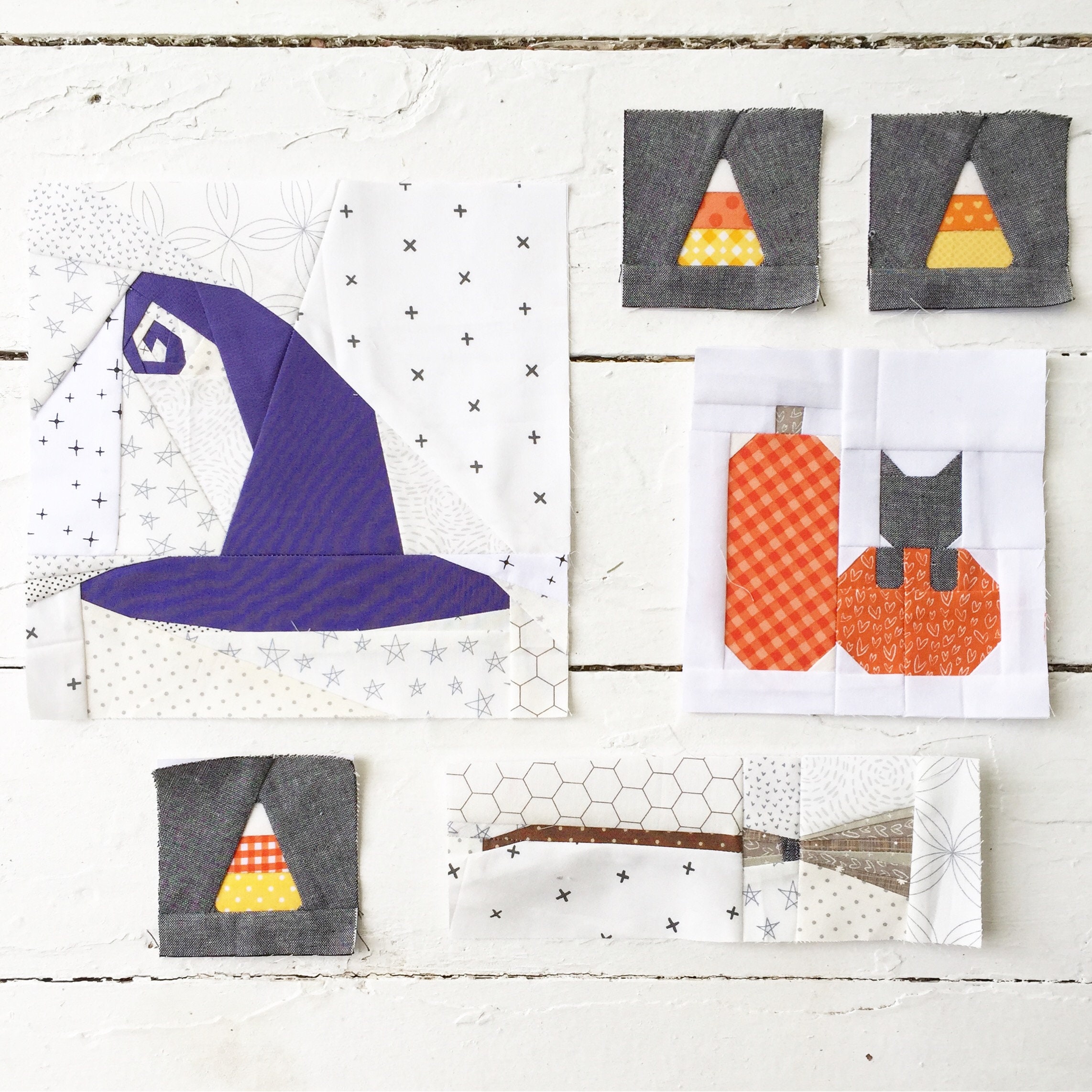 Witch's Broom Foundation Paper Piecing FPP Quilt Block Pattern ...