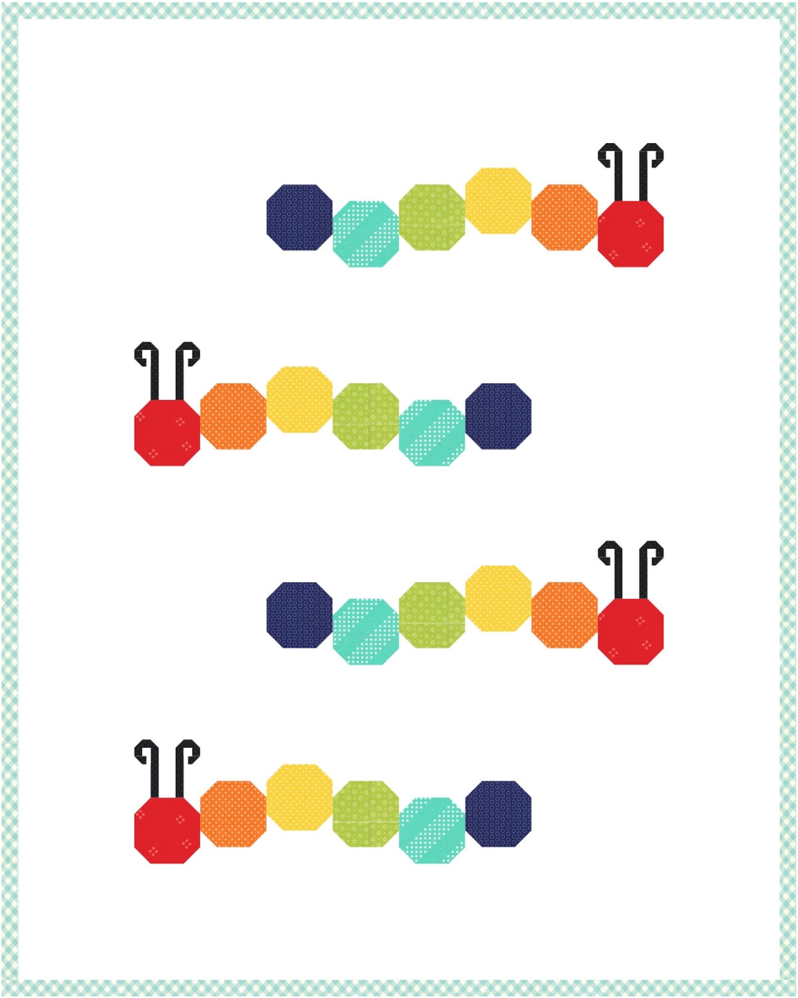 Caterpillar Quilt Pattern Easy Baby Quilt Pattern - Etsy