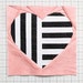 Mod Heart Foundation Paper Piecing FPP Pattern Striped - Etsy