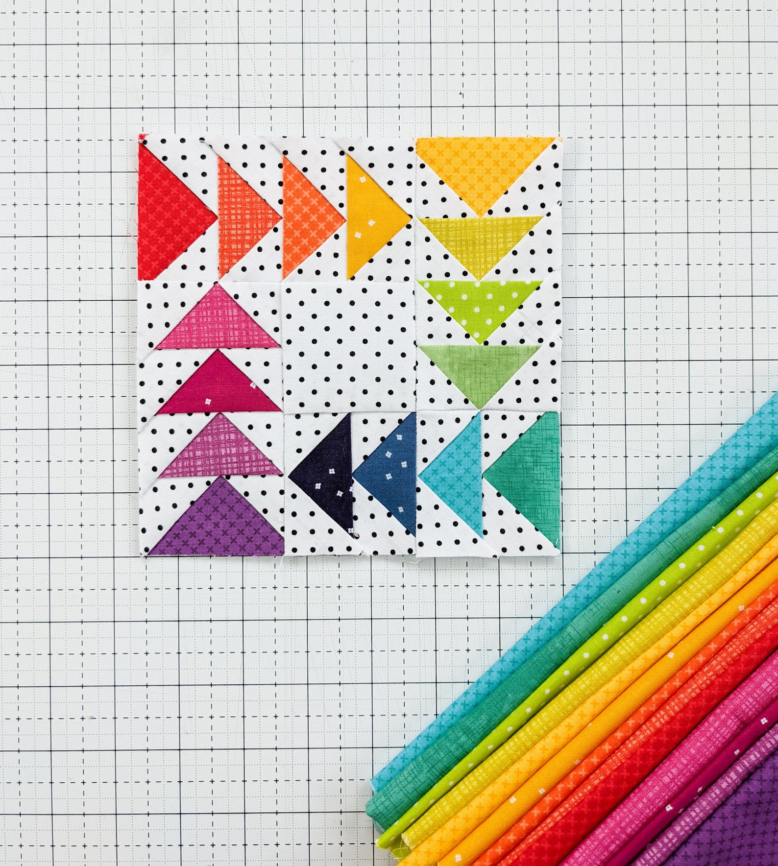 Geese Go Round Foundation Paper Piecing PDF Quilt Block Pattern Modern ...