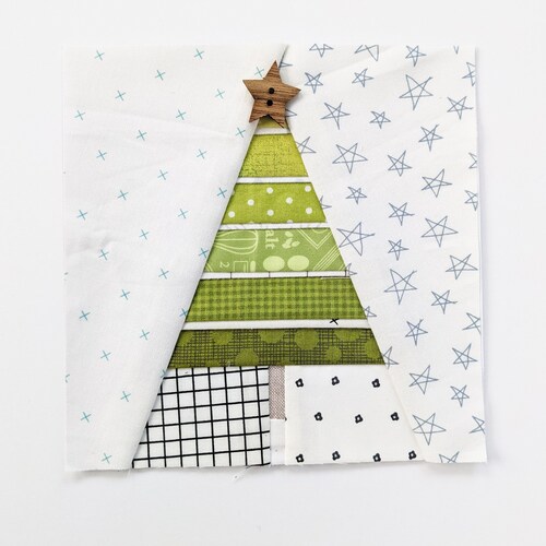 Geometric Christmas Tree Foundation Paper Piecing FPP Pattern - Etsy
