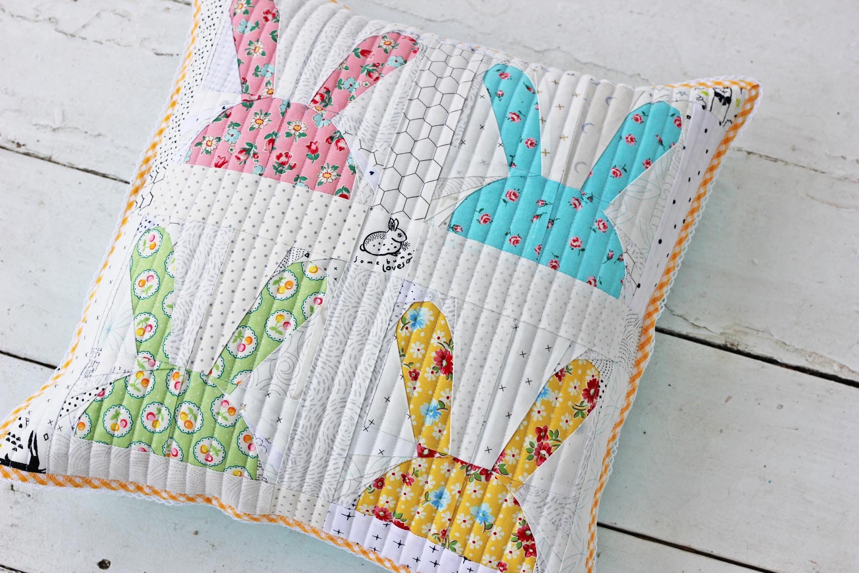 Peek-a-boo Bunny Paper Pieced PDF Quilt Block Pattern | Etsy