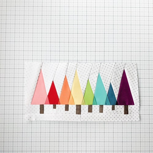 Geometric Christmas Tree Foundation Paper Piecing FPP Pattern - Etsy