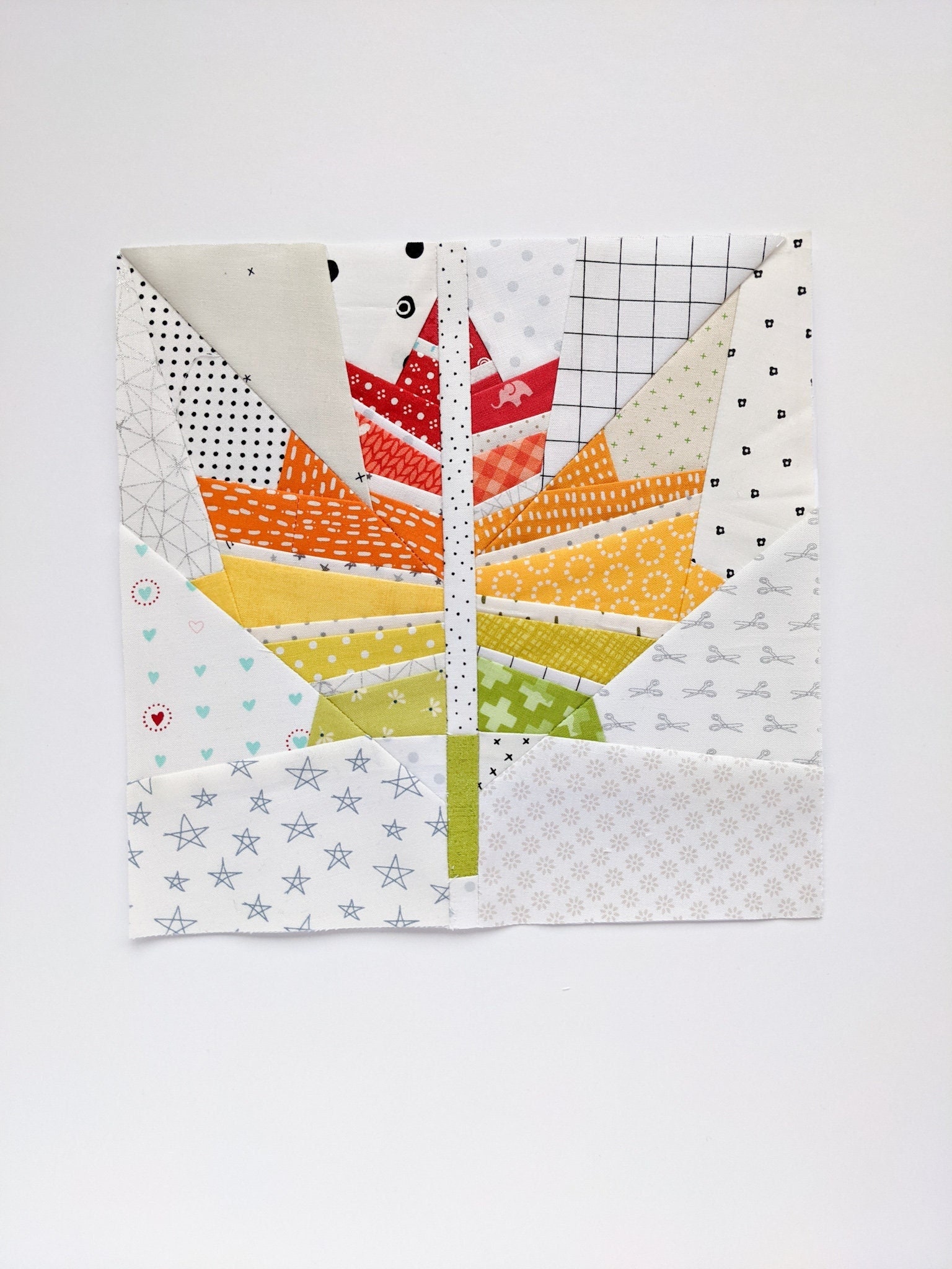 Maple Leaf Foundation Paper Piecing Quilt Block Pattern || Fall FPP ...
