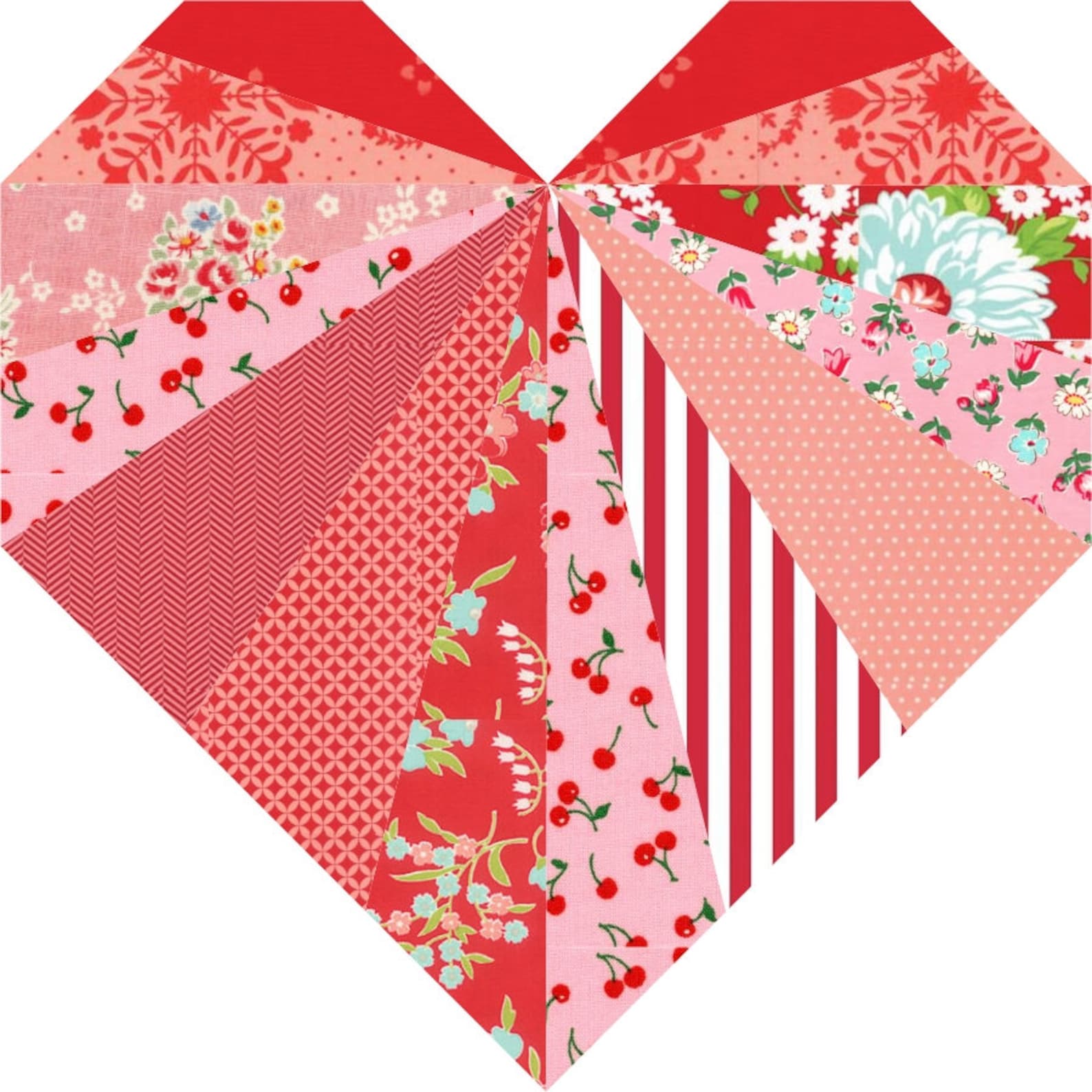 Spread the Love Paper Pieced PDF Pattern - Etsy