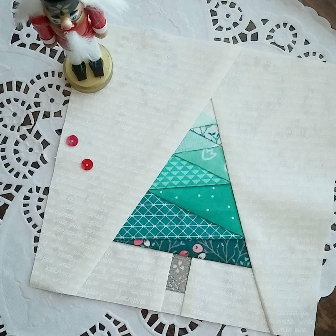 Geometric Christmas Tree Foundation Paper Piecing FPP Pattern - Etsy ...
