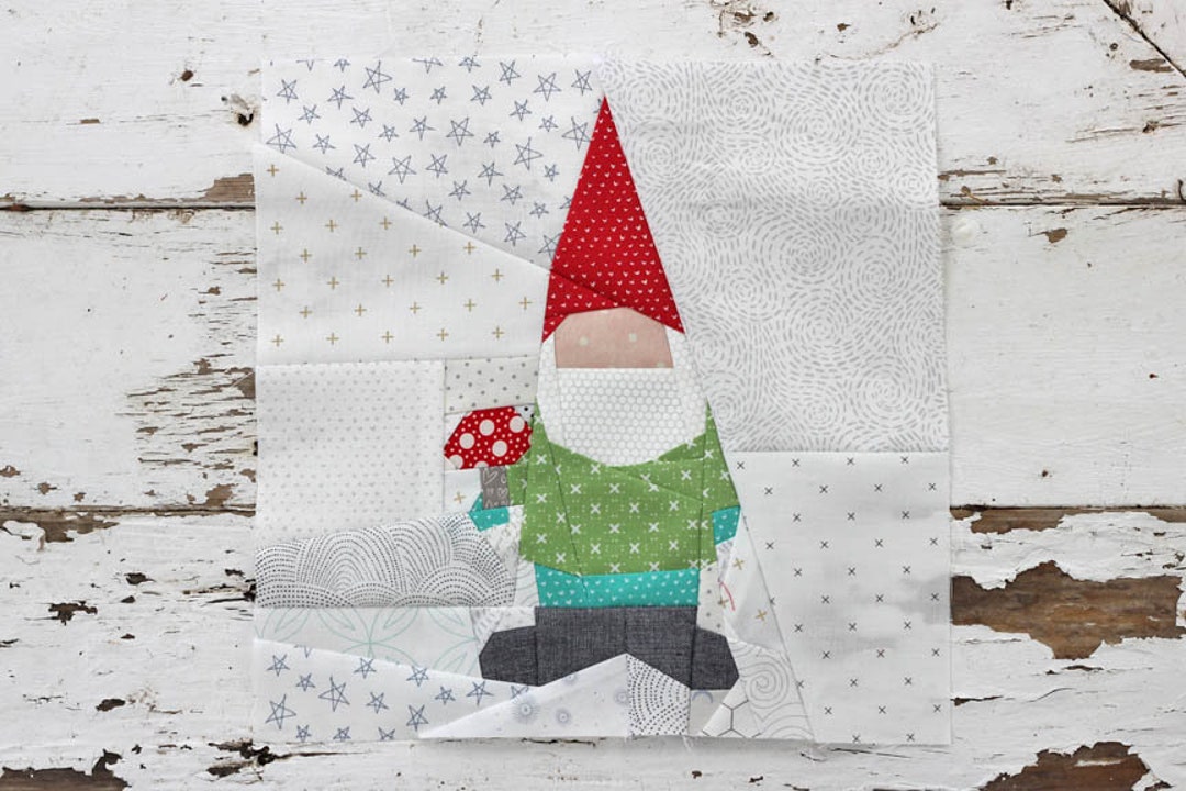 Forest Gnome Paper Pieced PDF Quilt Block Pattern - Etsy