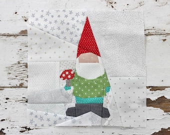 Gnome Quilt Block | Etsy