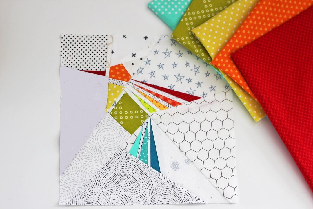 Hummingbird Paper Pieced PDF Quilt Block Pattern - Etsy