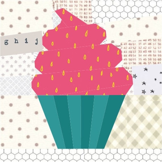 Cupcake Quilt Block Pattern