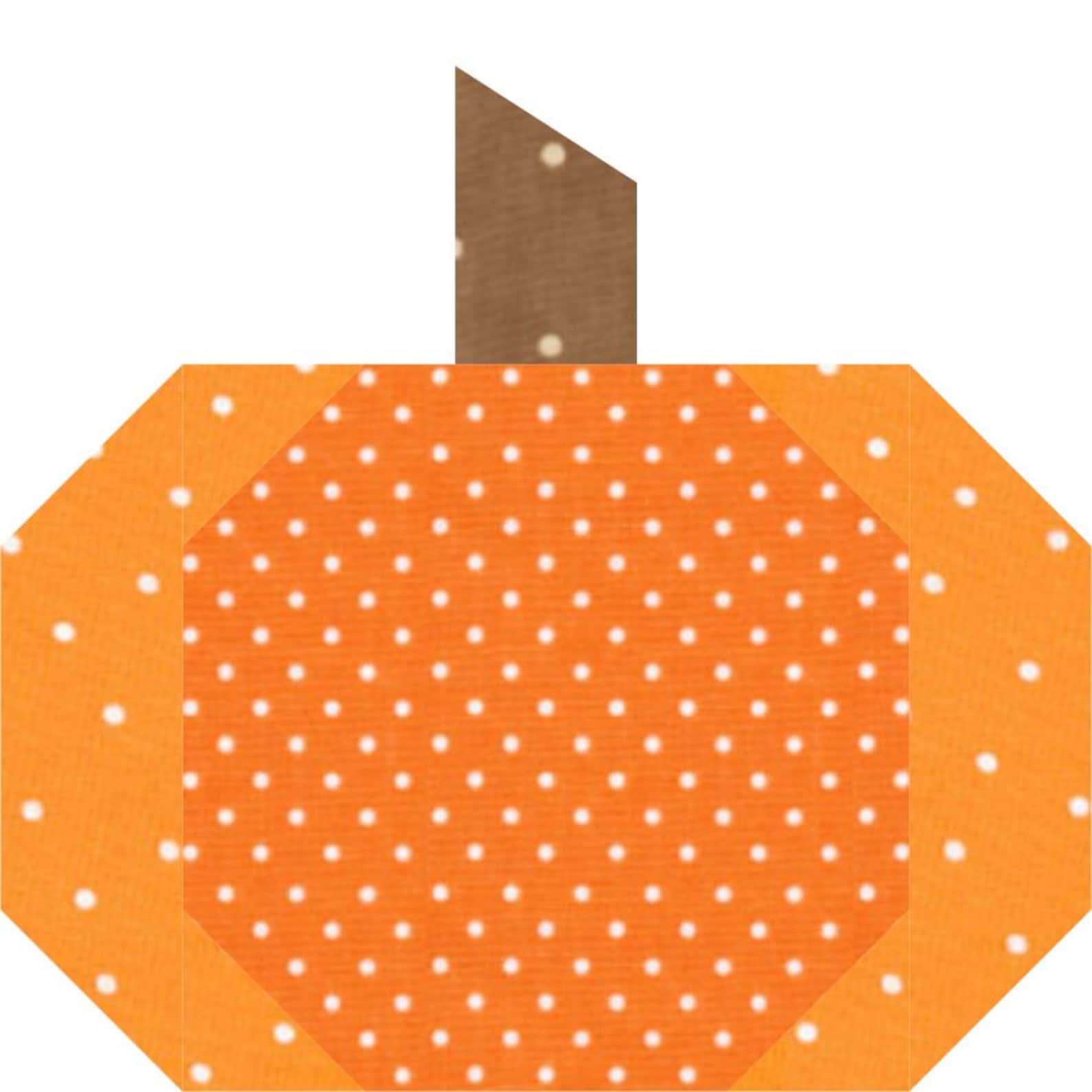 Tiny Pumpkin Foundation Paper Piecing Quilt Block Pattern - Etsy
