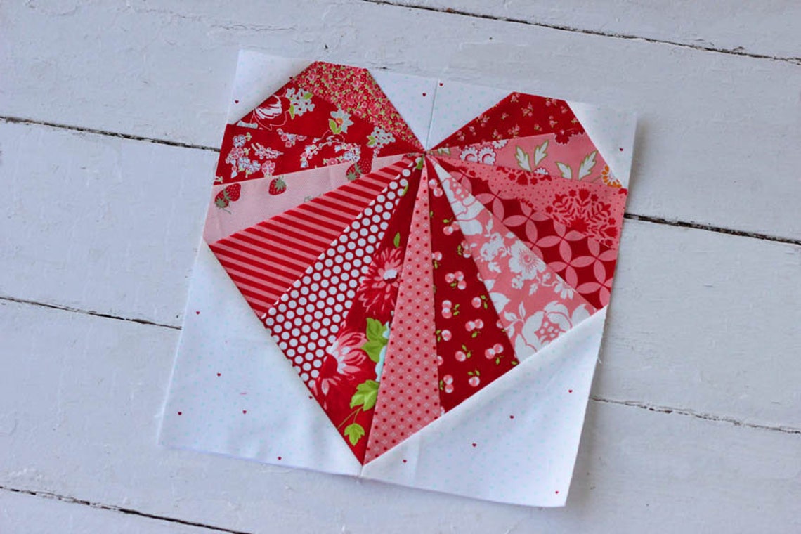 Spread the Love Paper Pieced PDF Pattern - Etsy