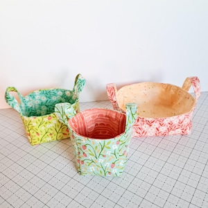 PDF Trio of Trinket Baskets || Digital Download Sewing Pattern in Three ...