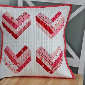 Herringbone Heart Paper Pieced PDF Quilt Block Pattern - Etsy