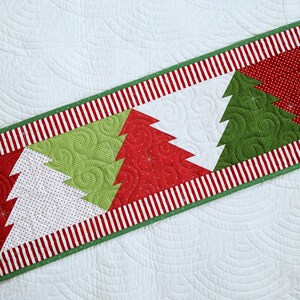 Merry Little Trees Quilt and Table Runner Pattern Bundle || Digital ...