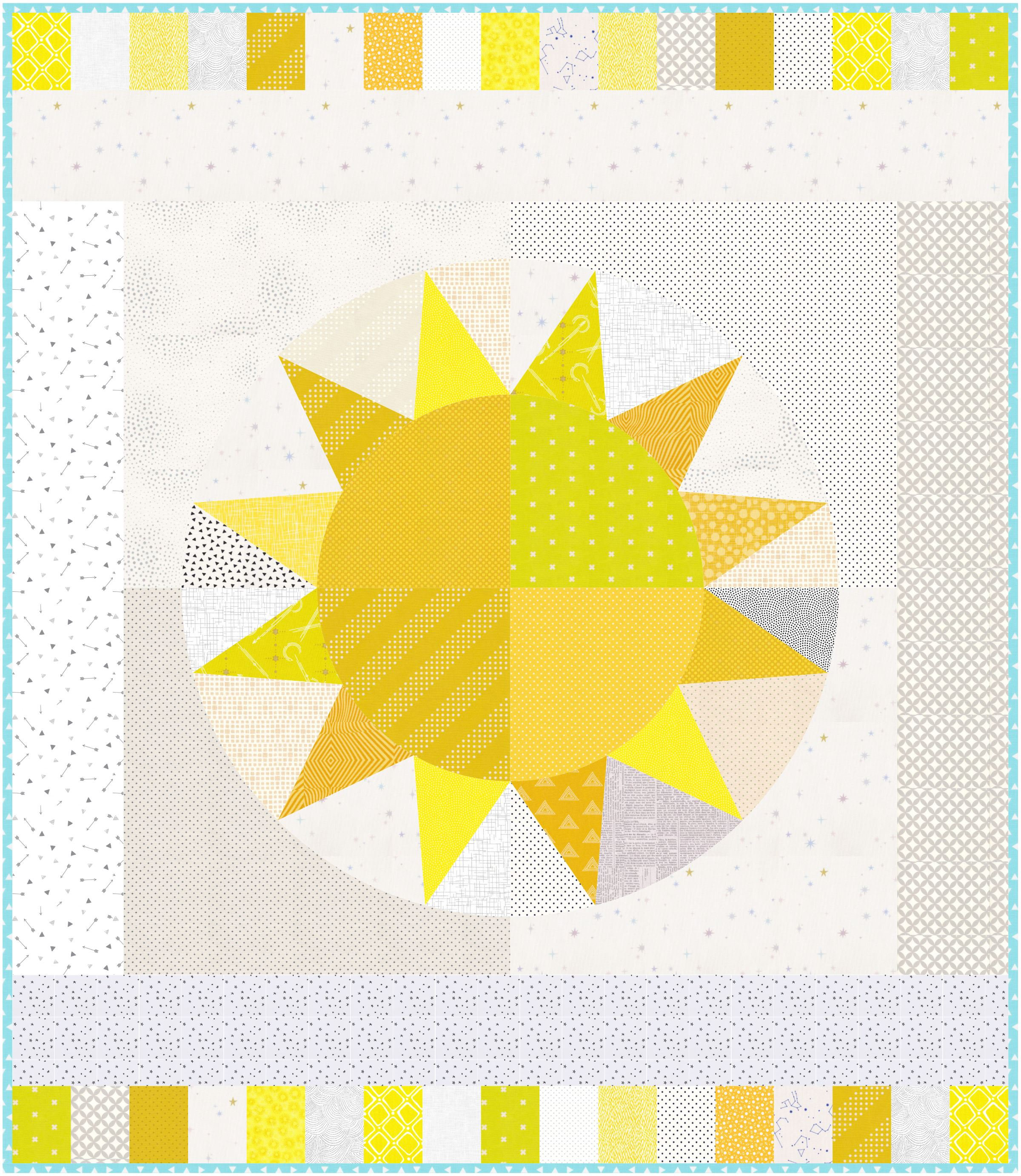 Jumbo Sunshine PDF Baby and Throw Quilt Pattern Modern Baby - Etsy