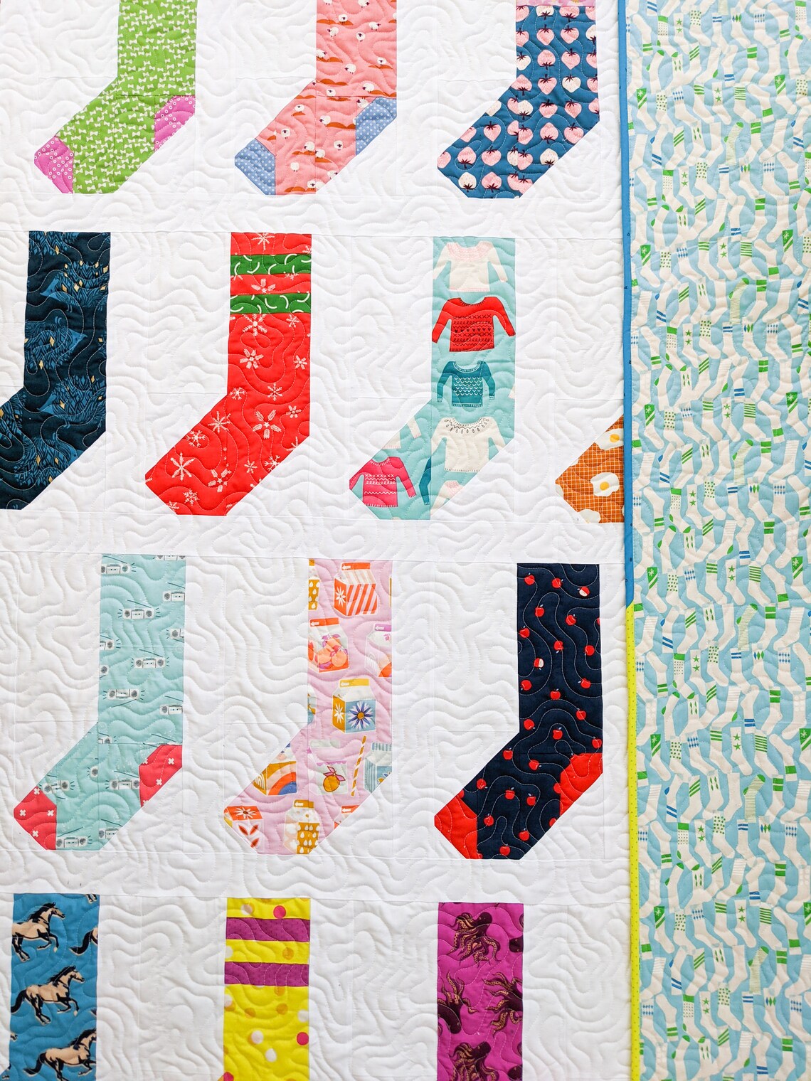 The Sock Quilt PDF Quilt Pattern Modern Easy Quilt | Etsy