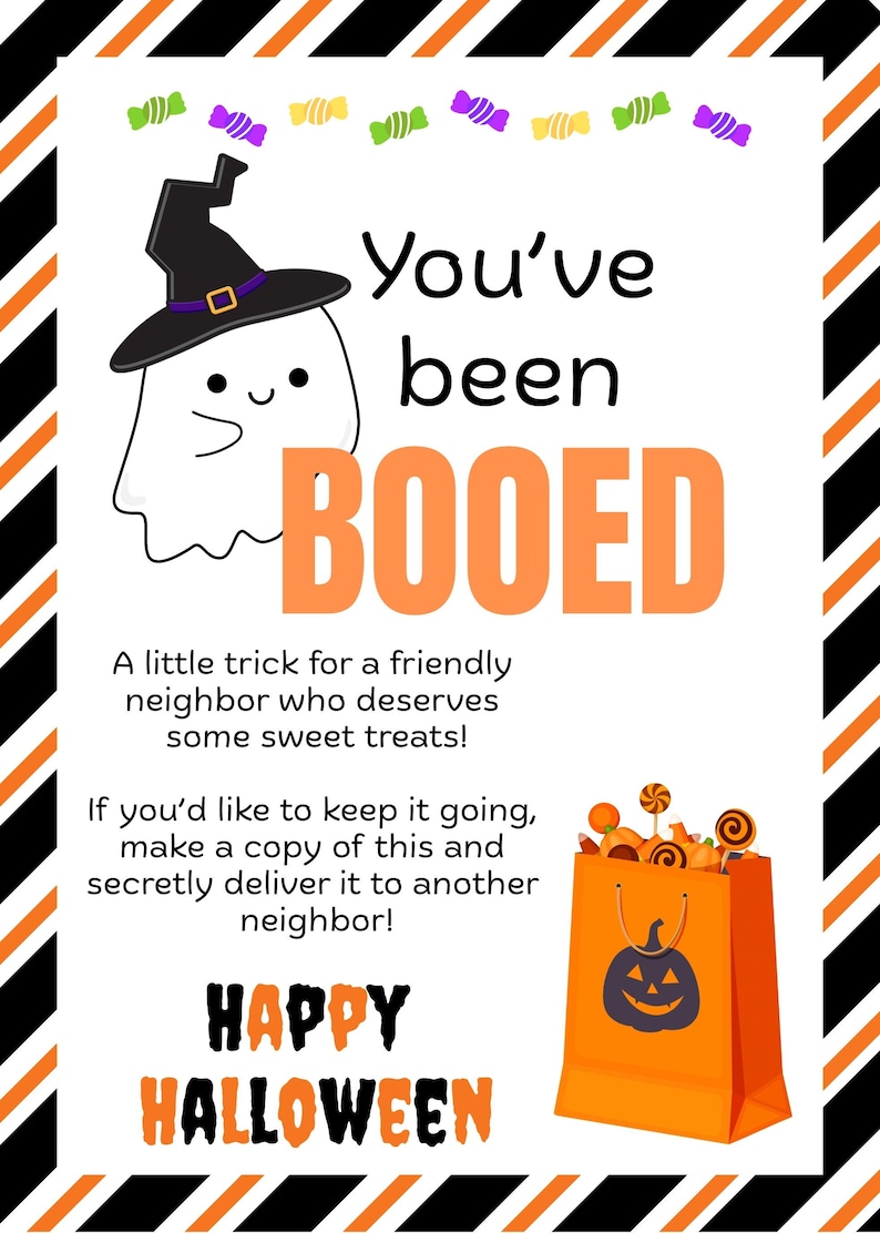You've Been Booed Card - Etsy