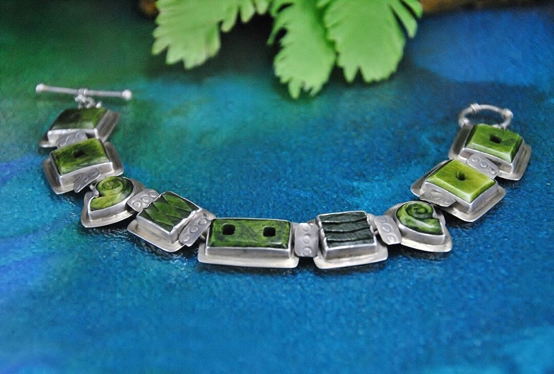 Janice Lee Ripley Bracelet // Modernist Handmade Sterling Links ...