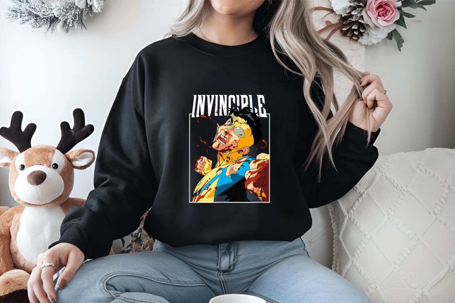 Invincible - Battle Damaged Mark Character Logo PNG - Etsy