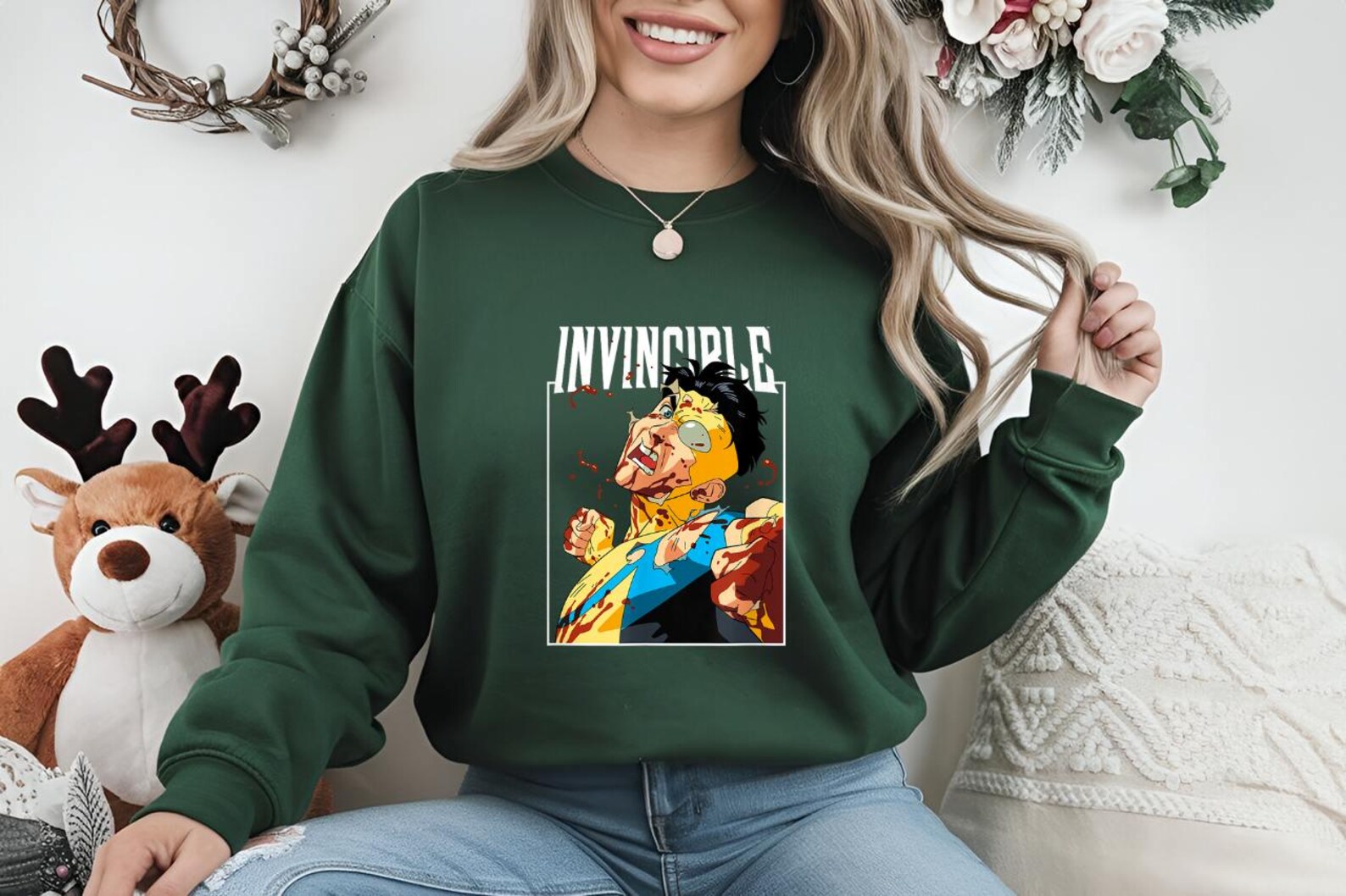 Invincible - Battle Damaged Mark Character Logo PNG - Etsy