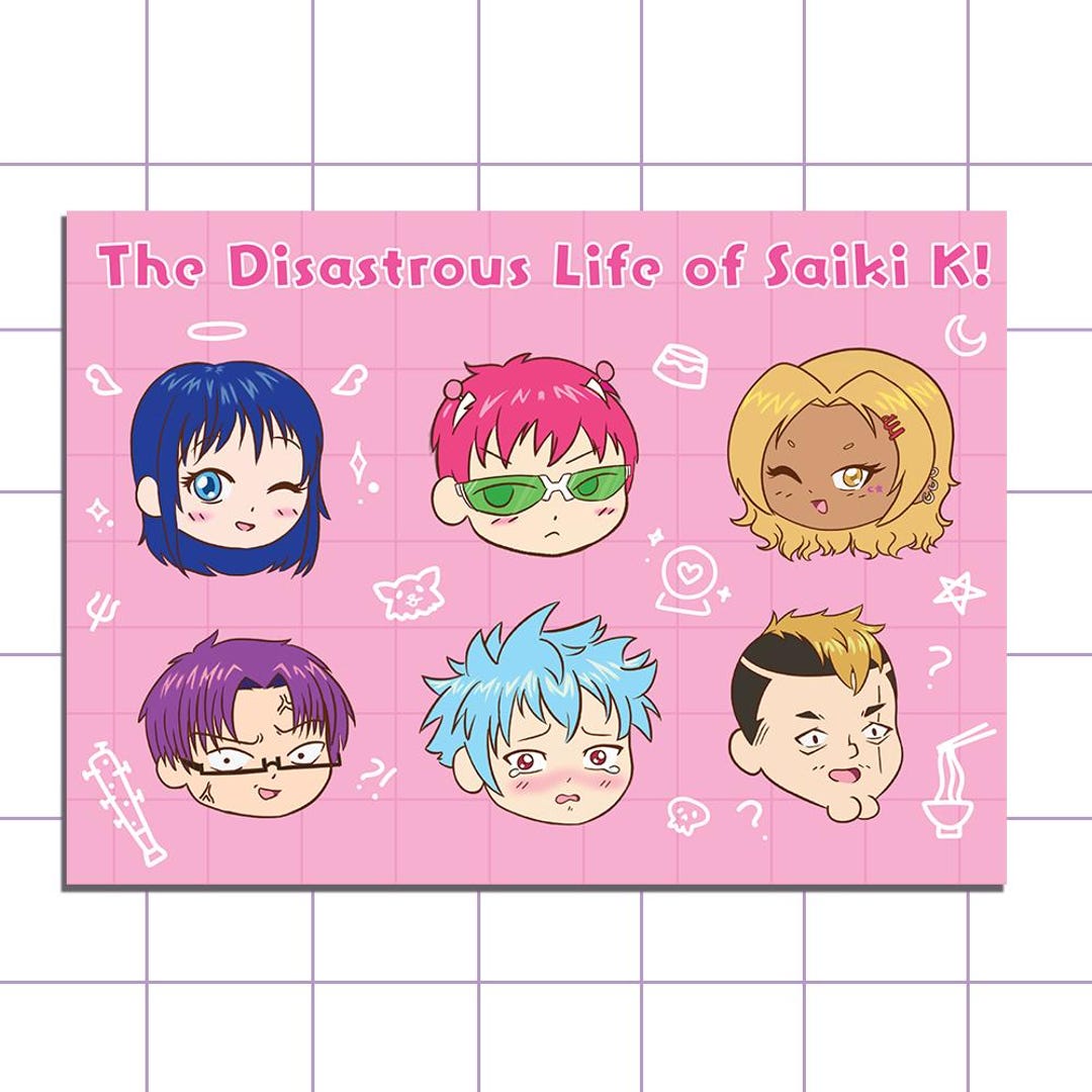 Saiki K + Friends Sticker Sheet! - Etsy