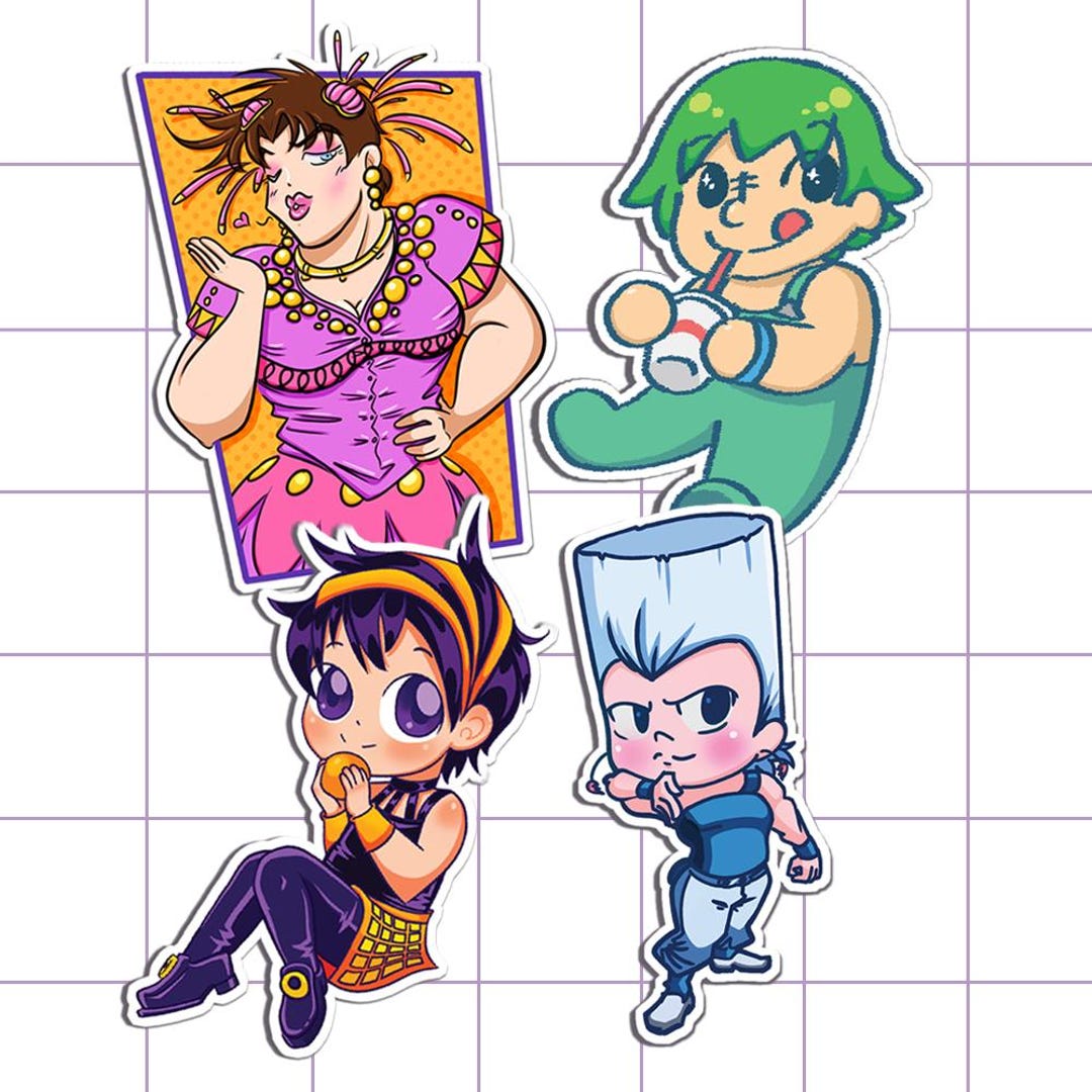 JJBA: Assorted Stickers - Etsy