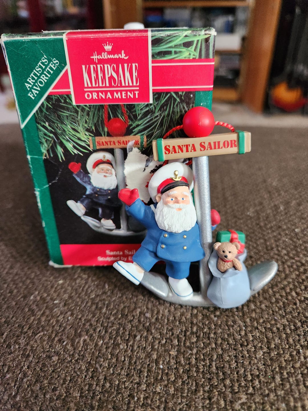 SANTA SAILOR Holiday Ornament by Hallmark MIB - Etsy