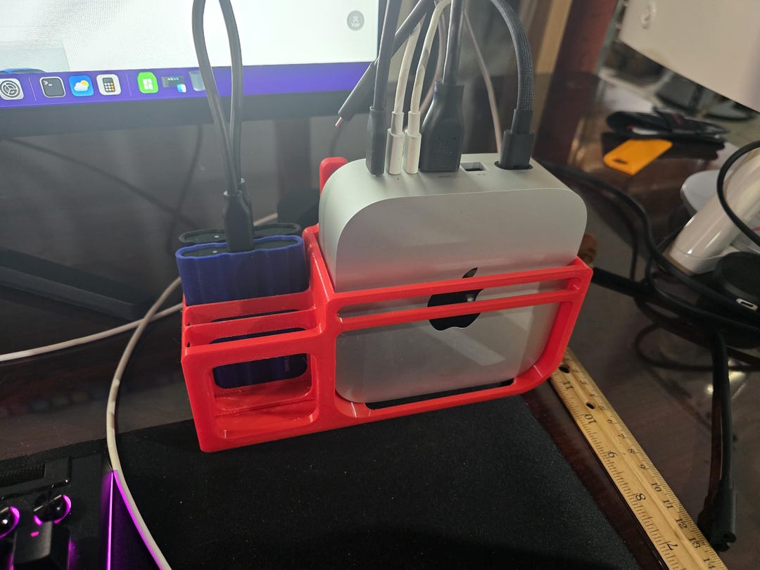 Apple Mac Mini M4/M4 Pro Behind Monitor (VESE) Mount With SSD Storage ...