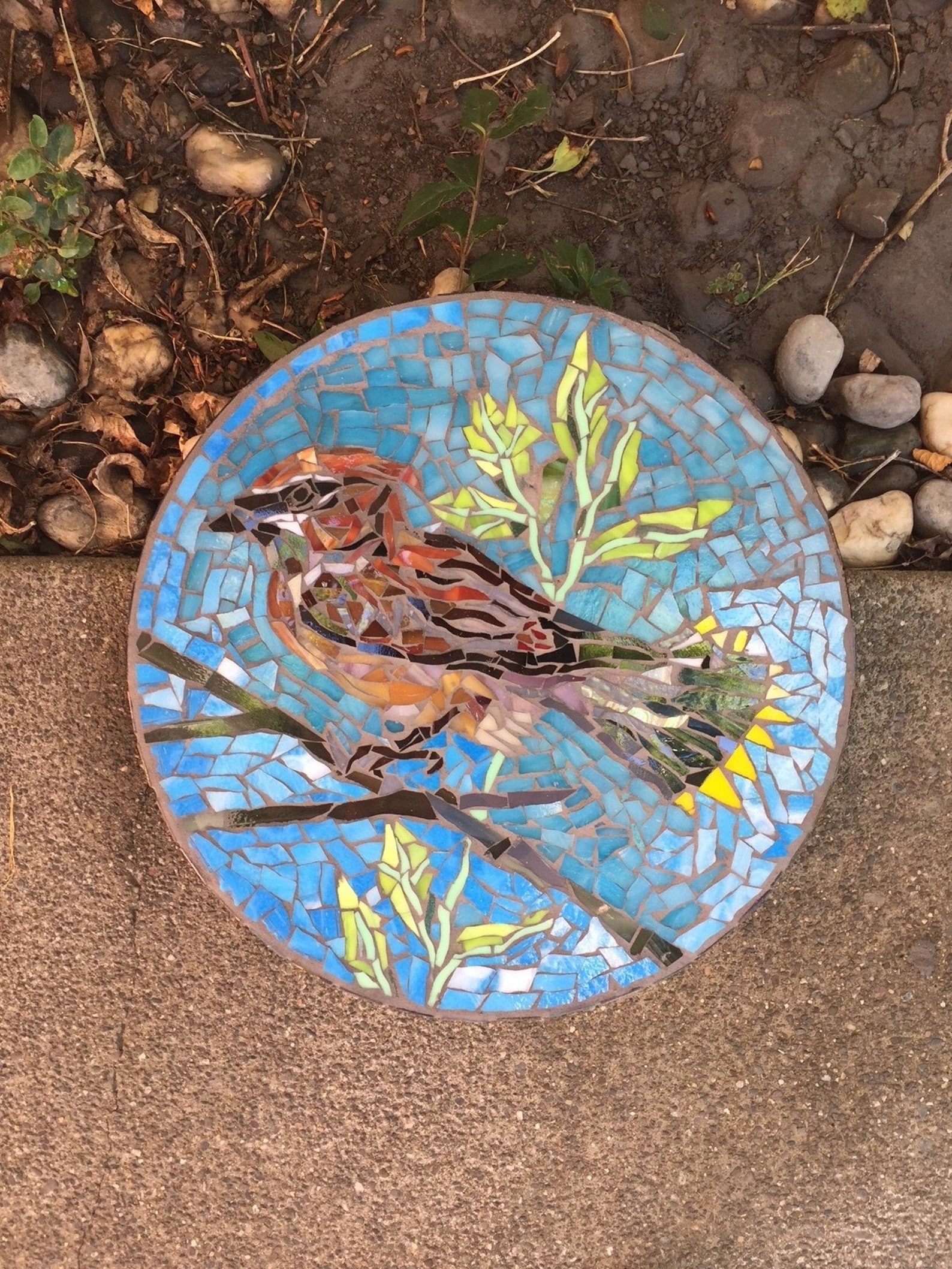 FREE SHIPPING Custom Designed BIRD Theme Stained Glass Mosaic | Etsy