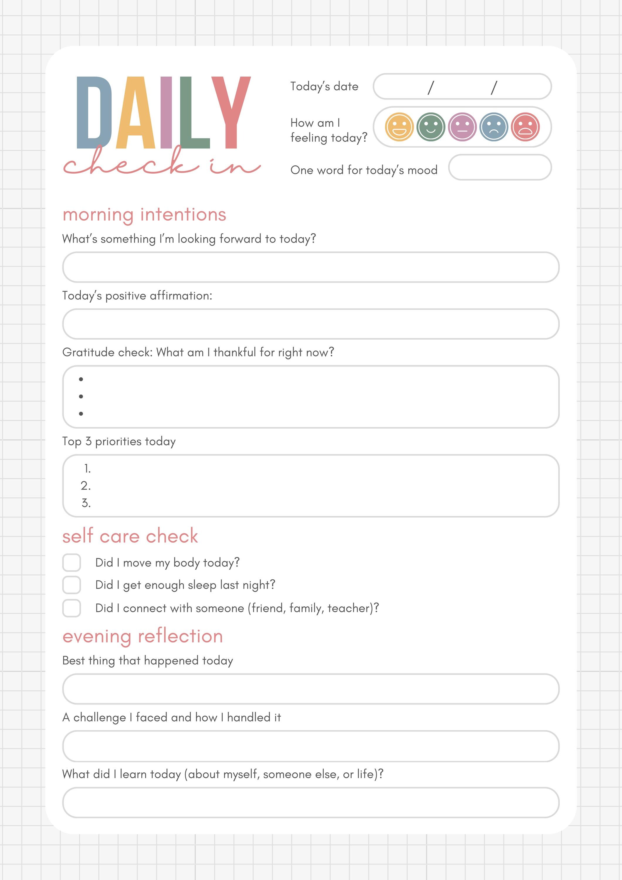 Teen Student Planner | Homework, Exam, & Study Schedule (digital ...