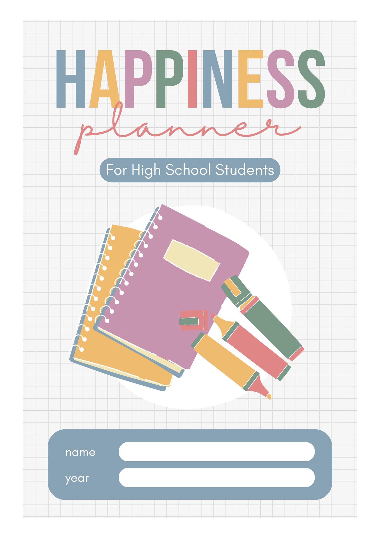 Teen Student Planner | Homework, Exam, & Study Schedule (digital ...