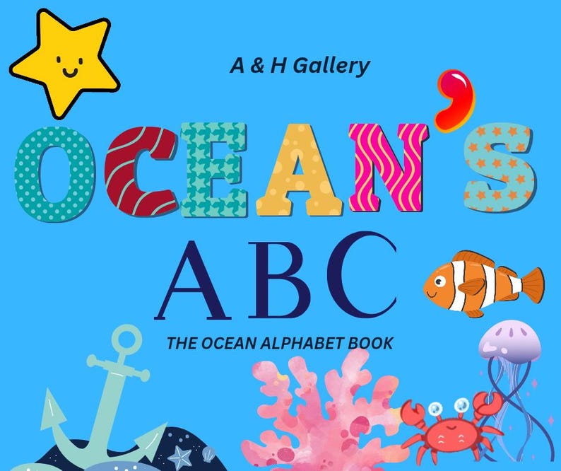 Ocean Animals, Animals Name Alphabetically, Digital Book, Kids Book ...