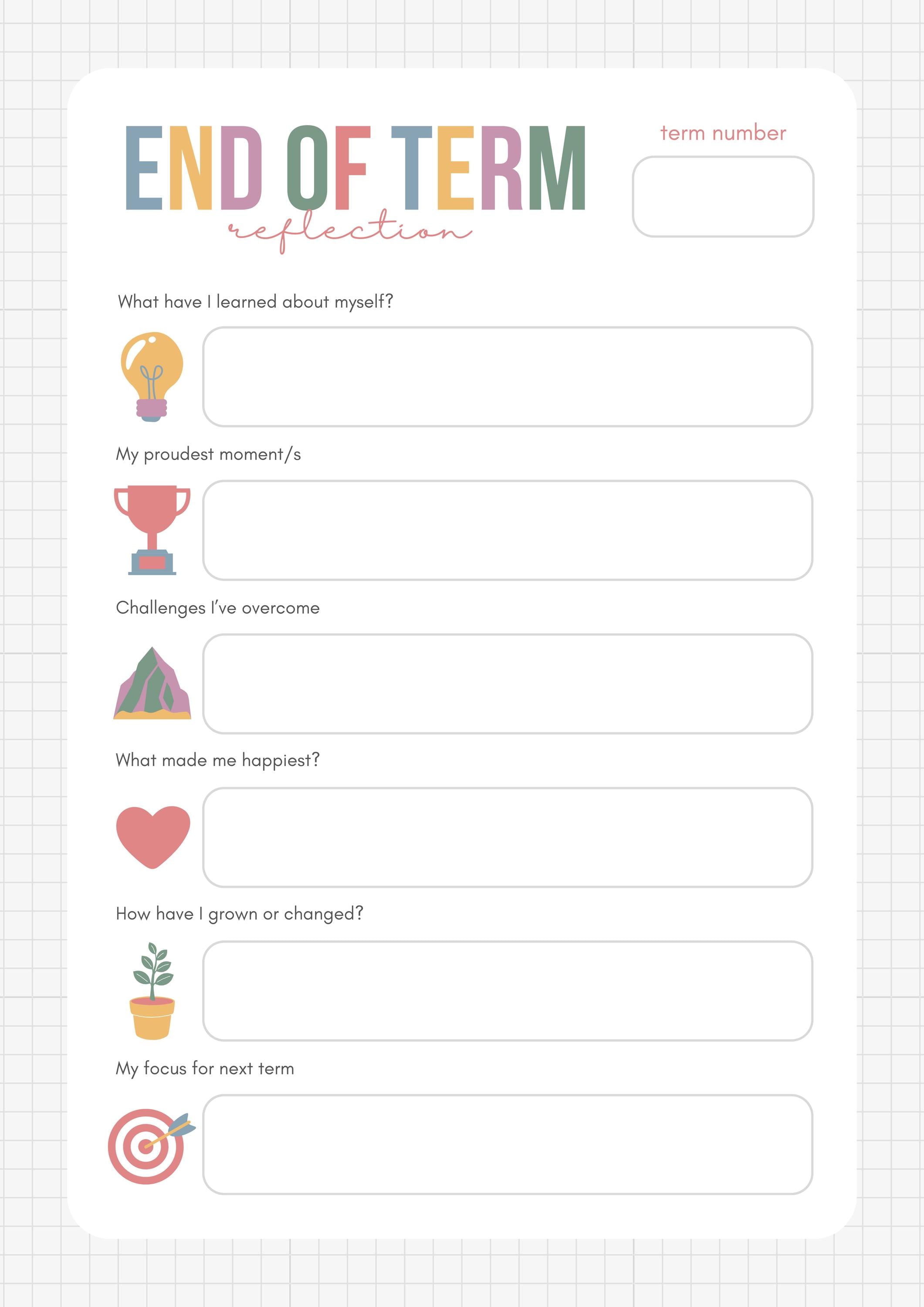 Teen Student Planner | Homework, Exam, & Study Schedule (digital ...