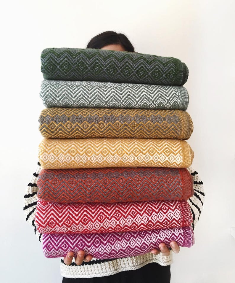 Luxurious Alpaca Blanket, Wool Blankets, Peruvian Blankets, Terracotta ...