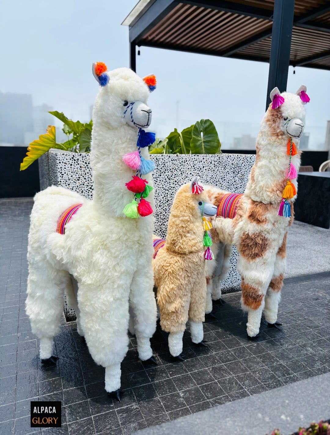 Big Alpaca Fur Toy - Handmade - Alpaca Big Stuffed Animal - Large ...
